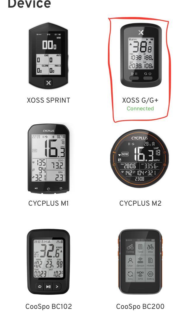 XOSS G+ with Vortex (Speed & Cadence Sensor), Sports Equipment ...