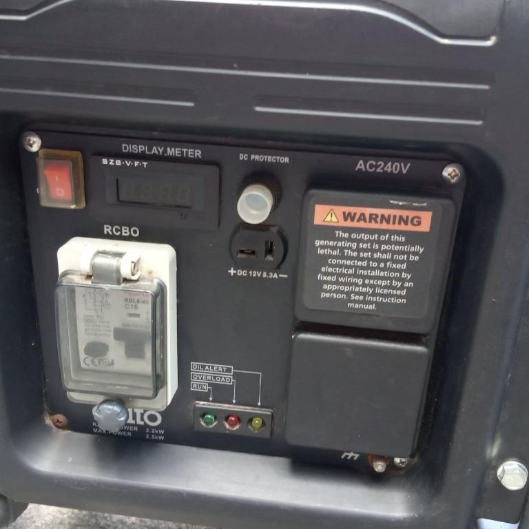 2500W OZITO PETROL INVERTER GENERATOR, Commercial & Industrial ...