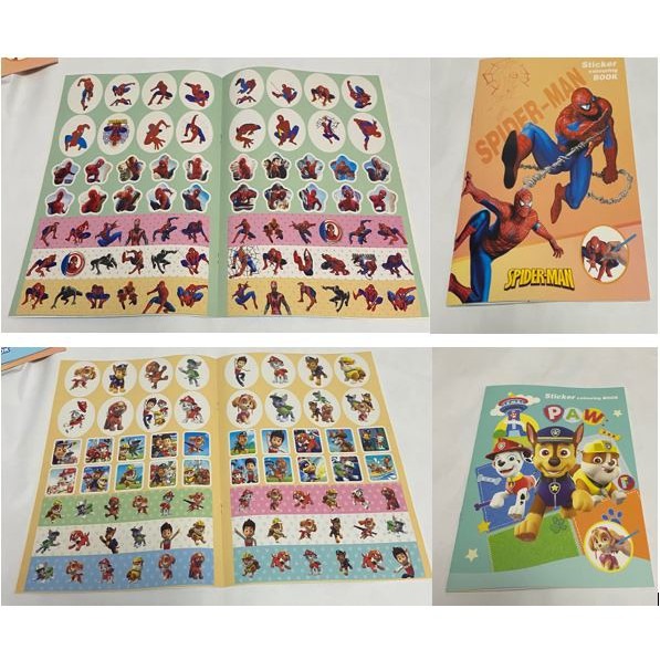 A4 Sticker Coloring Activity book for children Cartoon, Hobbies & Toys ...