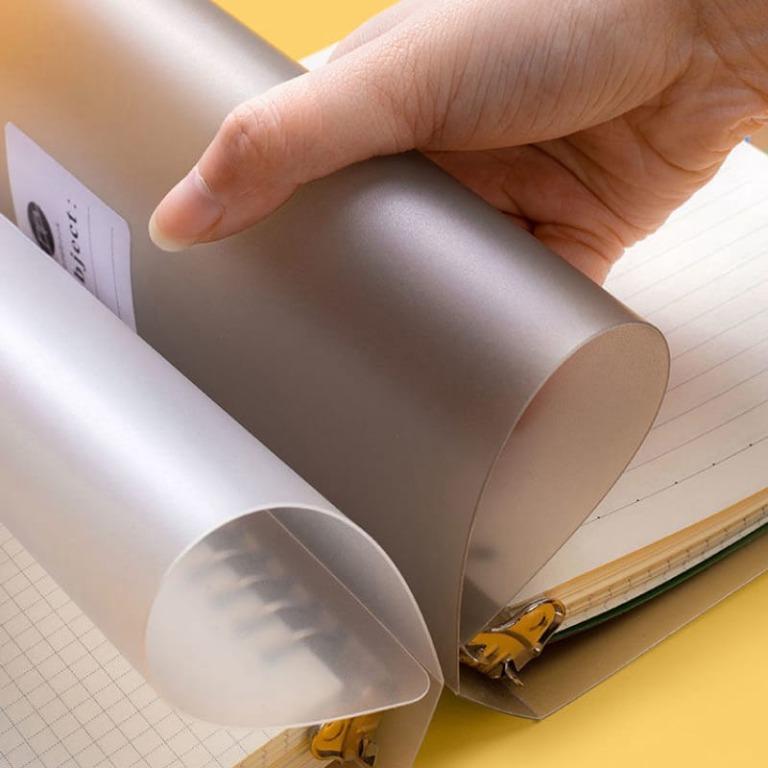 A5 Leaflet Notebook Translucent Cover Loose Leaf Folder Refillable Free ...