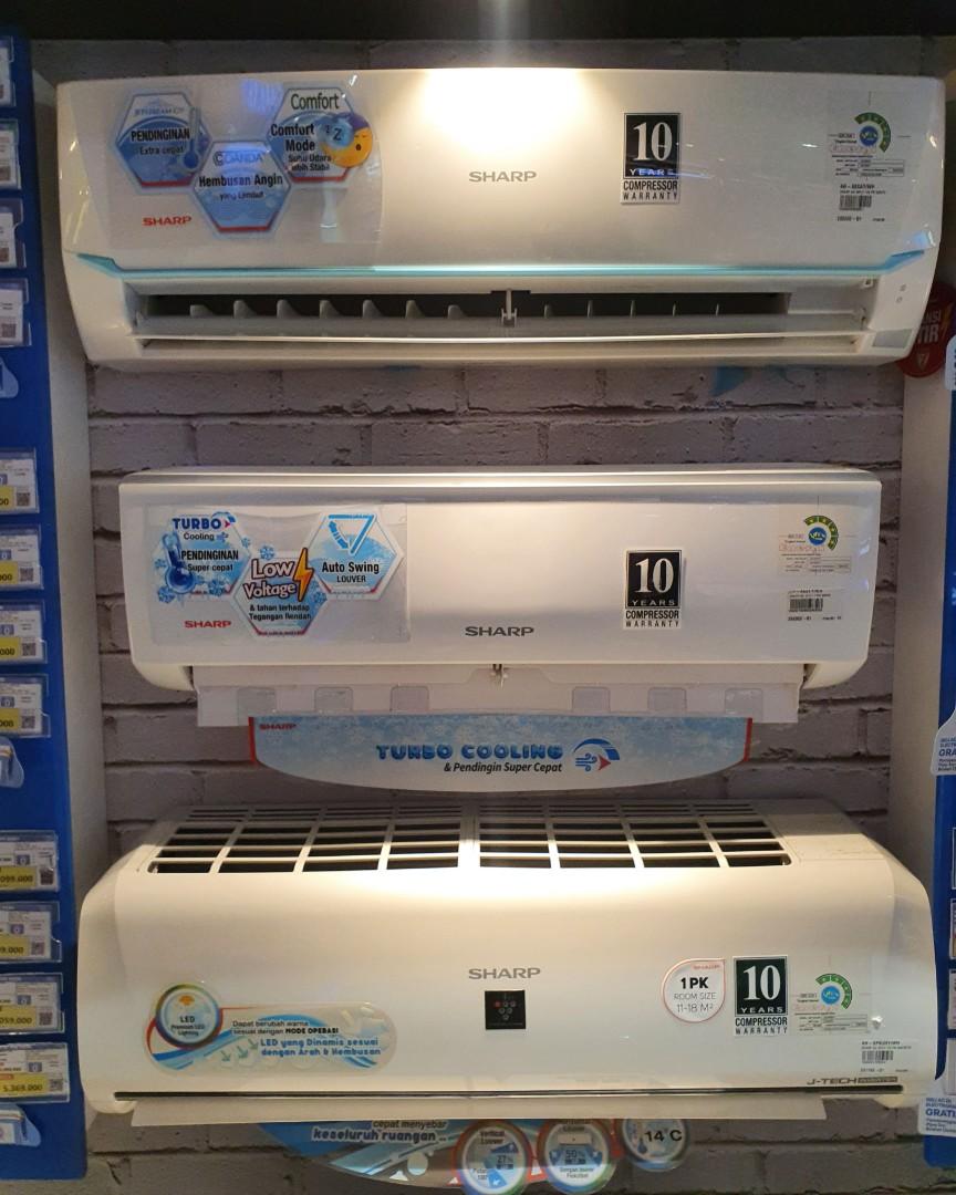 Ac Sharp 1 PK Inverter Promo Dp Mulai 0% Proses 3 Menit, Elektronik ...