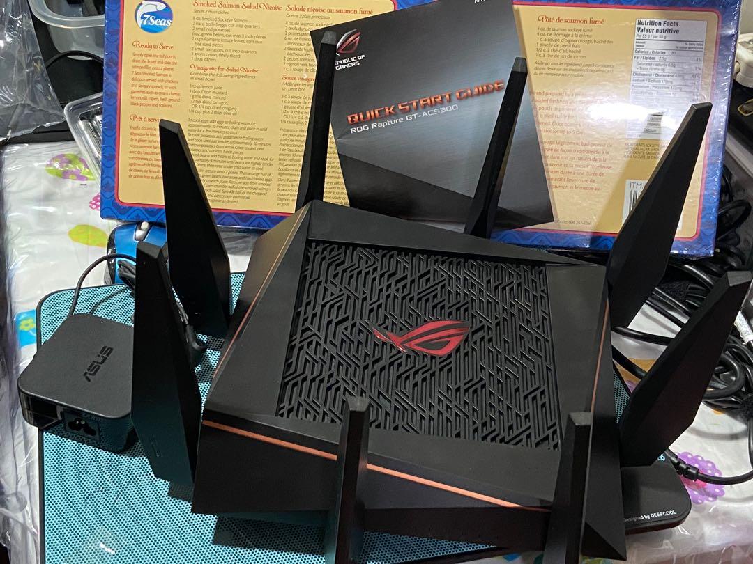 Asus ROG Rapture GT-AC5300 Wifi Router 上網 路由器 打機線 電競, 電腦＆科技, 電腦周邊及配件 ...