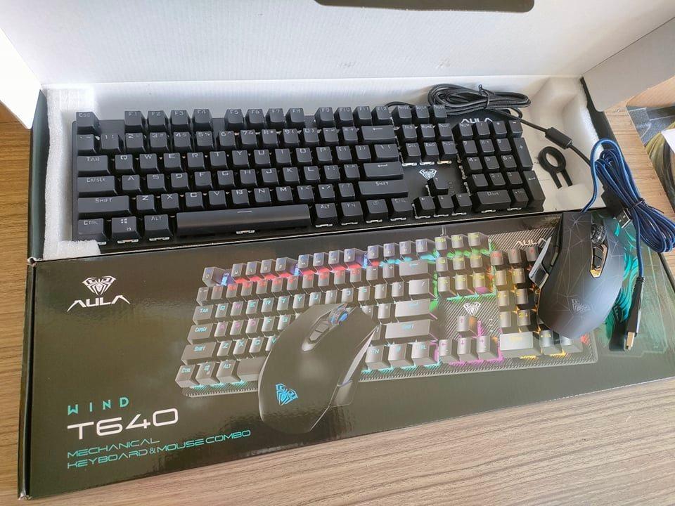 AULA T640 Mechanical Keyboard and Mouse Combo, Computers & Tech, Parts ...