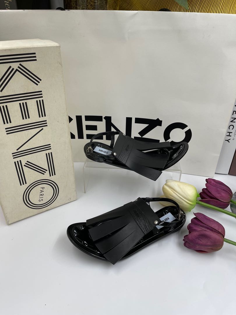 Authentic Kenzo Sandals Complete With Box and Paperbag, Women's Fashion ...