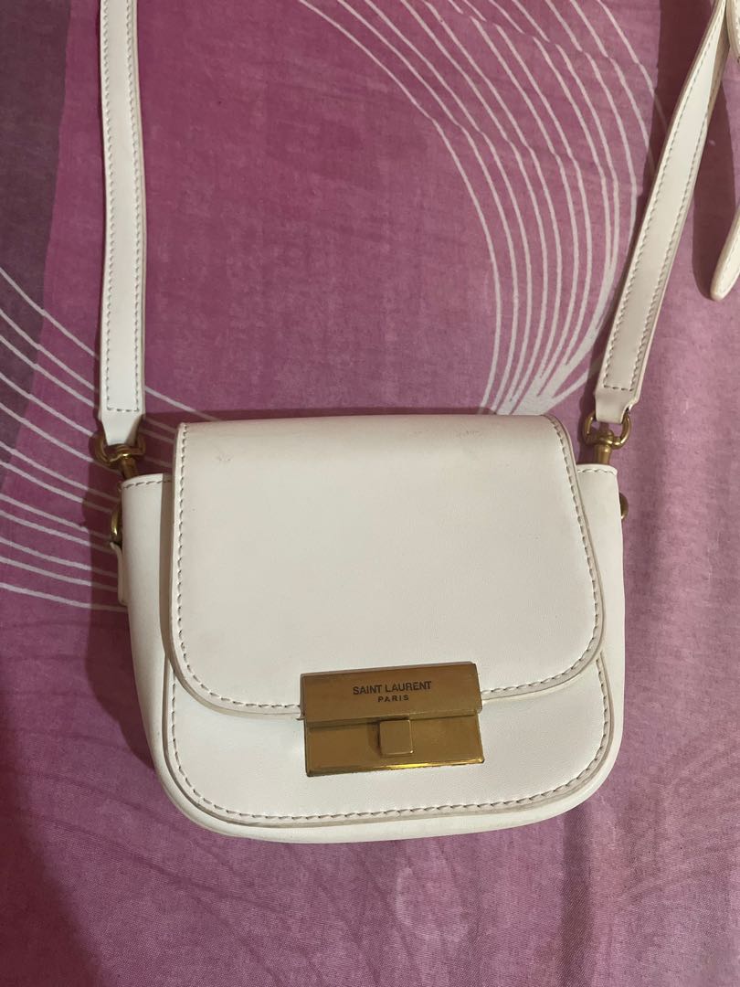Authentic YSL White Mini Bag, Women's Fashion, Bags & Wallets, Cross ...