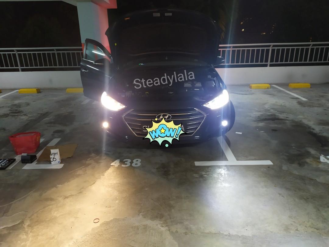 Avante CN7 White Car light Headlight Foglight Bulb. Philips HB3 9005 H7 H8 H11 H4 HB4 Osram ...