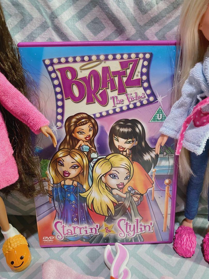 Bratz Dolls Sleepover Party Cloe Yasmin Jade And Sasha With Accessories And Dvd Bundle