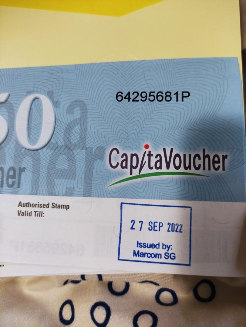 CapitaLand Vouchers (Physical CapitaVouchers), Tickets & Vouchers ...