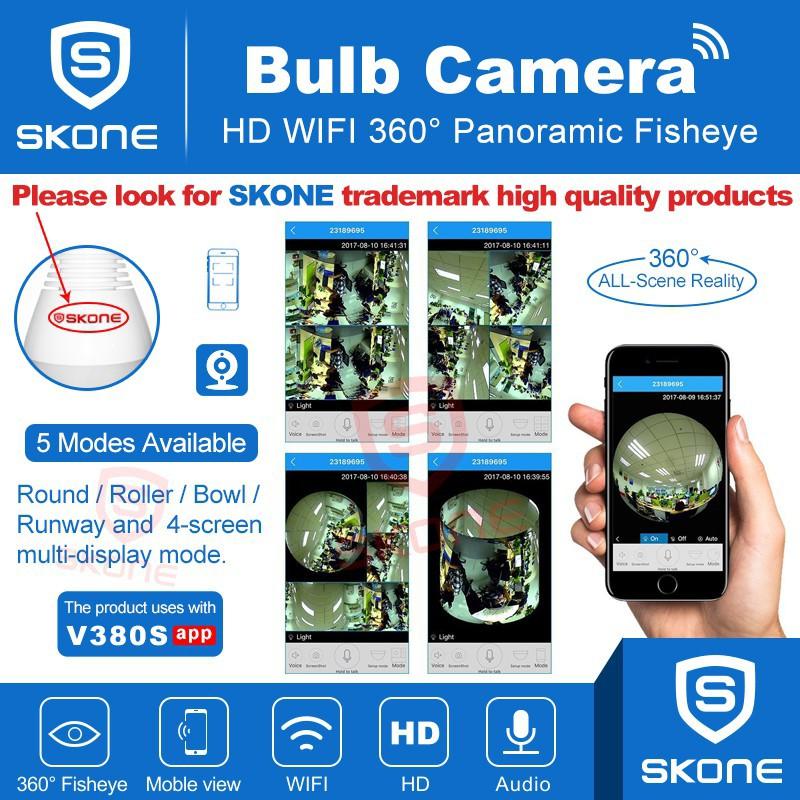 CCTV BULB CAMERA SKONE WITH FREE MICRO SDCARD, Furniture & Home Living ...