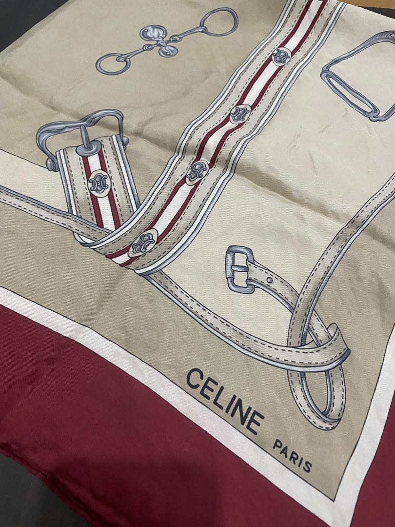 celine silk scarf, Women's Fashion, Watches & Accessories, Scarves on ...