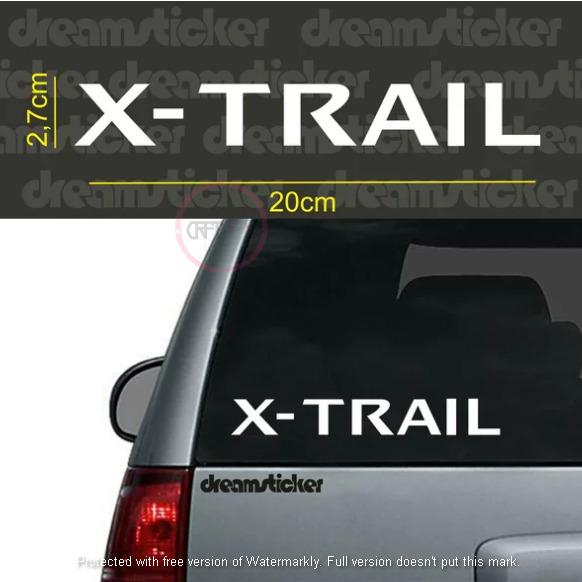 CFS296 Nissan Xtrail X-Trail Logo Stiker Sticker Vinyl Decal Stripes ...
