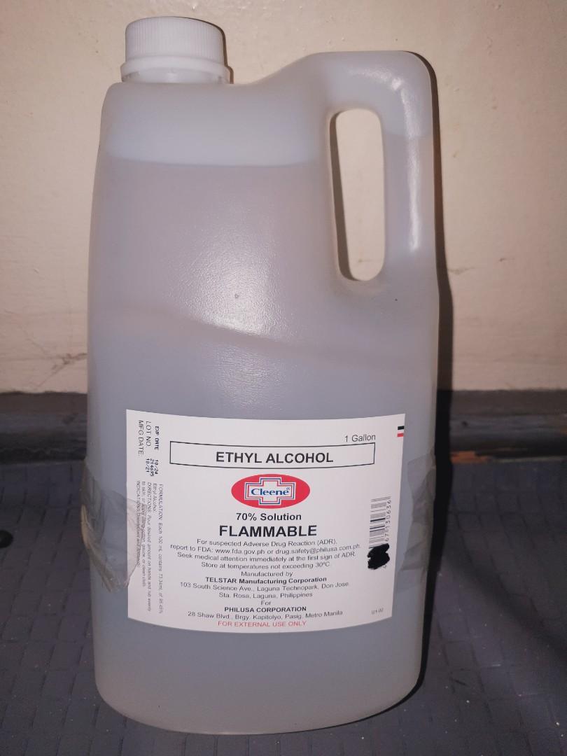 CLEENE 1 gallon ETHYL Alcohol 70% Bnew, Beauty & Personal Care ...