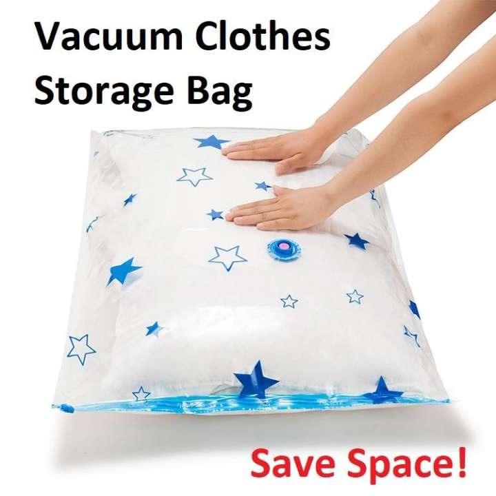 Clothes Vacuum Storage Travel Plastic Bag Seal Air Compression Bags ...