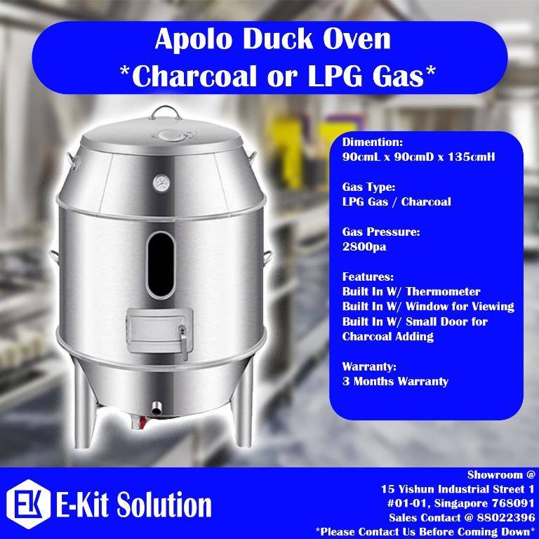 *CNY Promo* 90cm Apolo Roast Duck Oven For Charcoal Or LPG Gas 烧鸭炉, TV ...