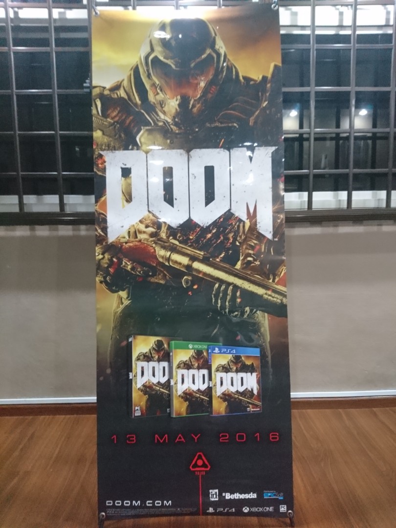 Doom 2016 Store display standee, Hobbies & Toys, Memorabilia ...