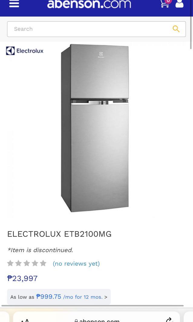 Electrolux ref Inverter, TV & Home Appliances, Kitchen Appliances ...
