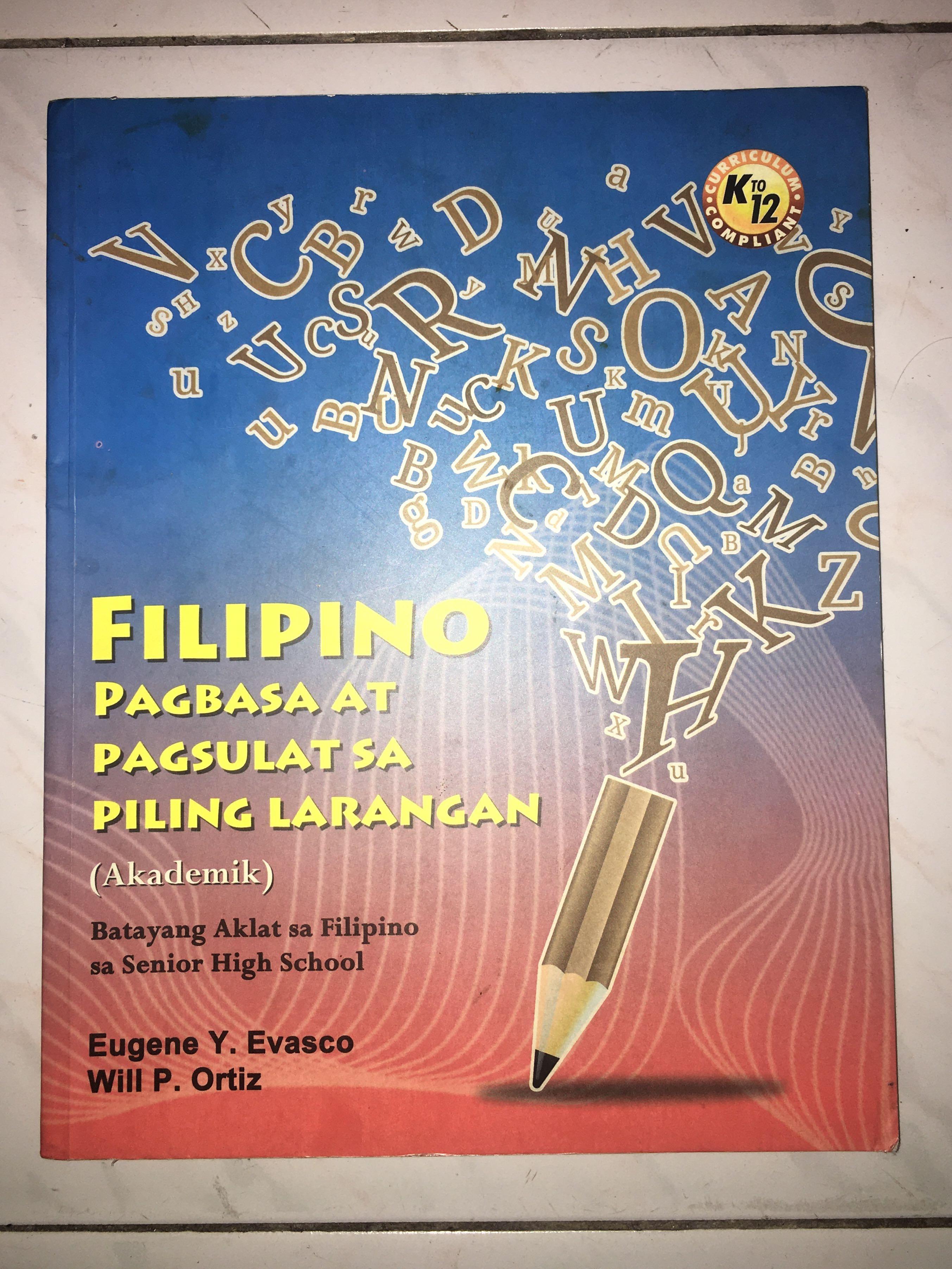 FILIPINO Pagbasa at Pagsulat sa Piling Larangan, Hobbies & Toys, Books ...