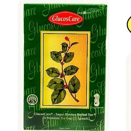 GlucosCare Sugar Blocker Herbal Tea (24 Tea Bags), Health & Nutrition ...