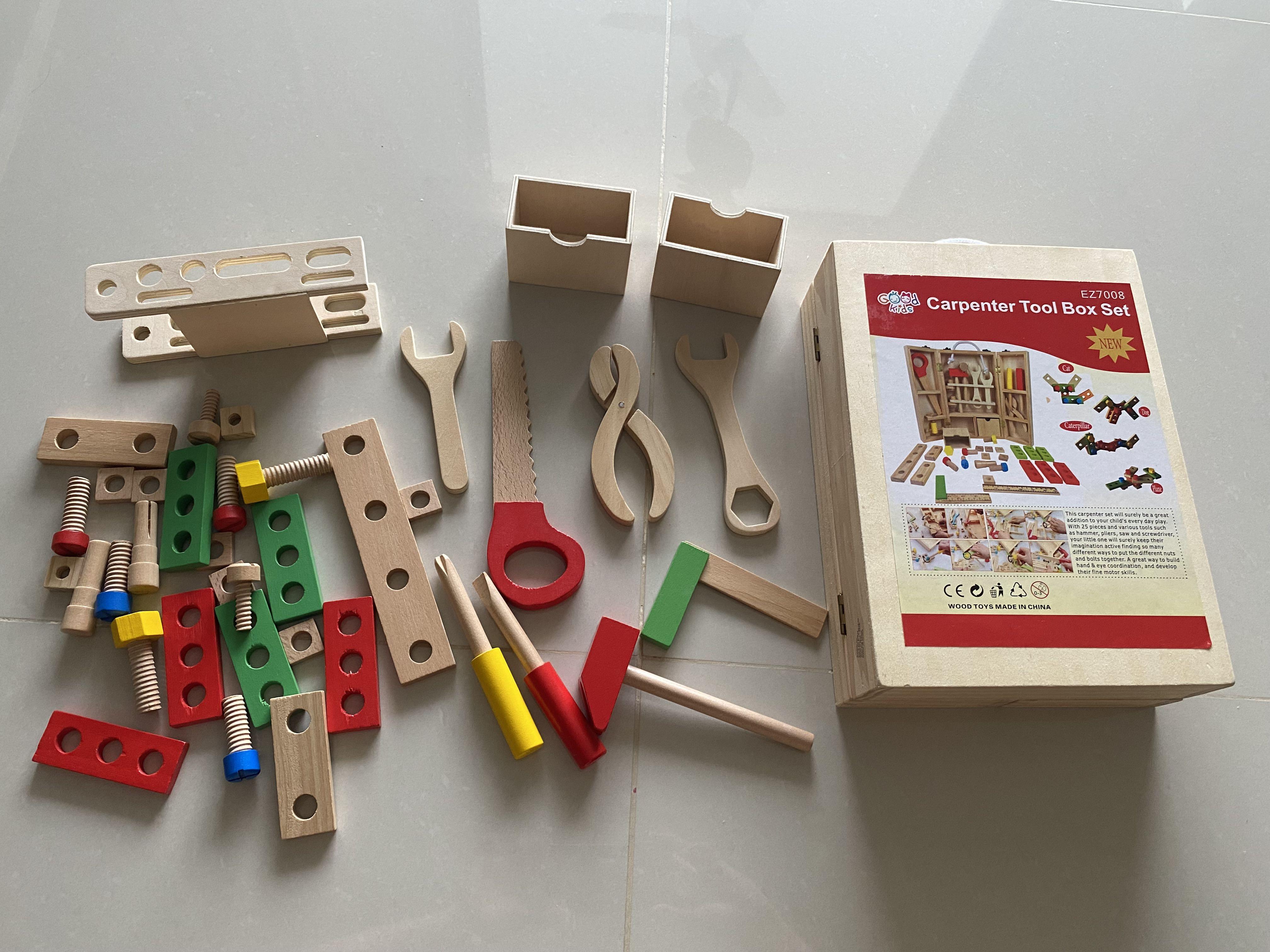 Good kids - carpenter tool box set, Hobbies & Toys, Toys & Games on ...