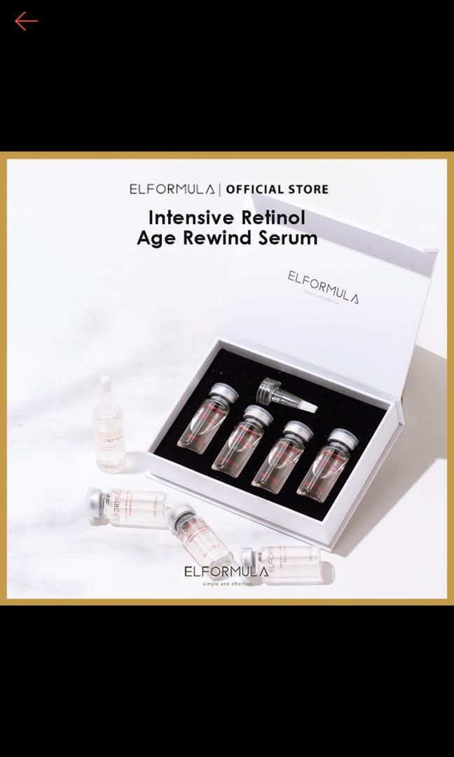 [GOSTORE] ELFORMULA INTENSIVE RETINOL AGE REWIND SERUM (1 box isi 4 ...