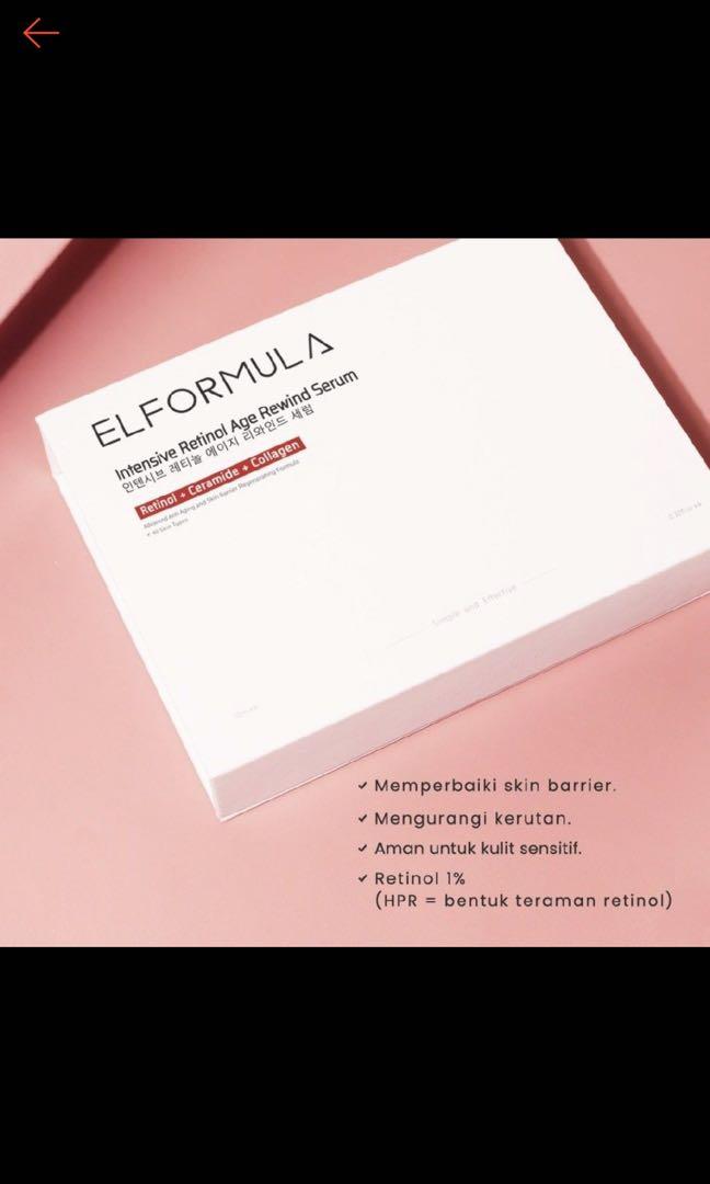 [GOSTORE] ELFORMULA INTENSIVE RETINOL AGE REWIND SERUM (1 box isi 4 ...