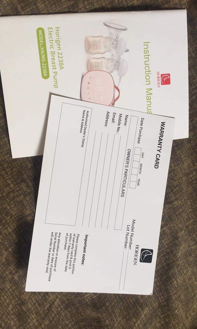 Horigen Little Telly Dual Breastpump, Babies & Kids, Nursing & Feeding ...