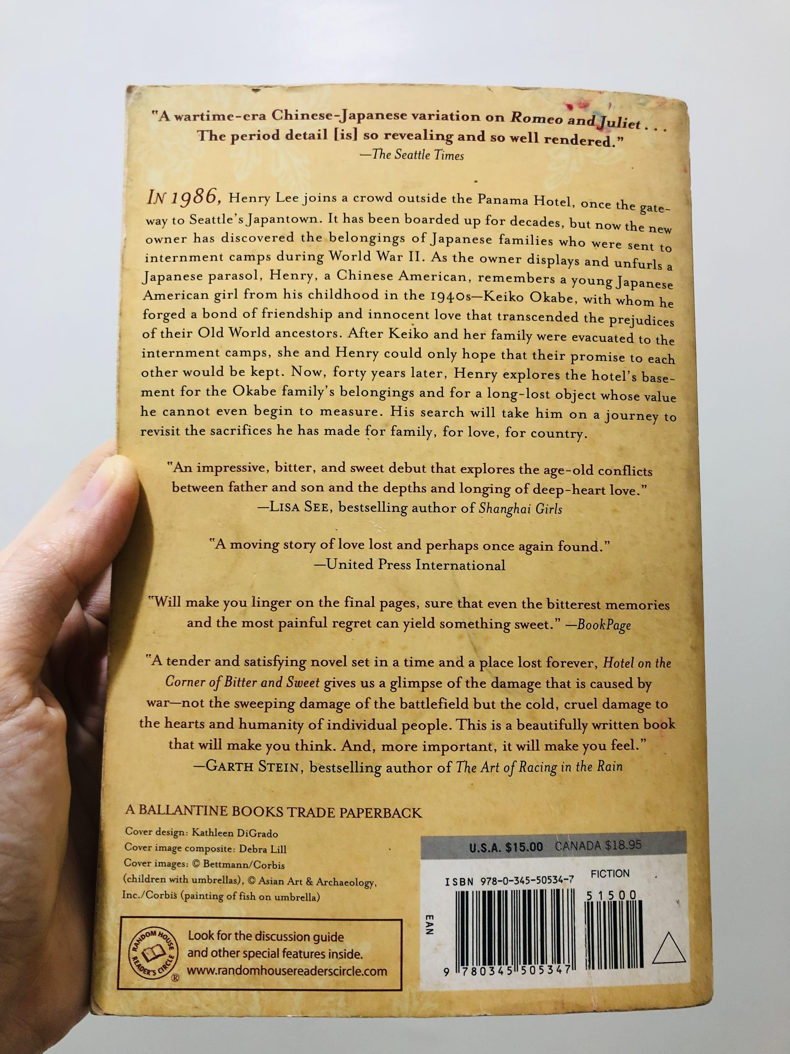 Hotel on the Corner of Bitter and Sweet by Jamie Ford, Hobbies & Toys ...