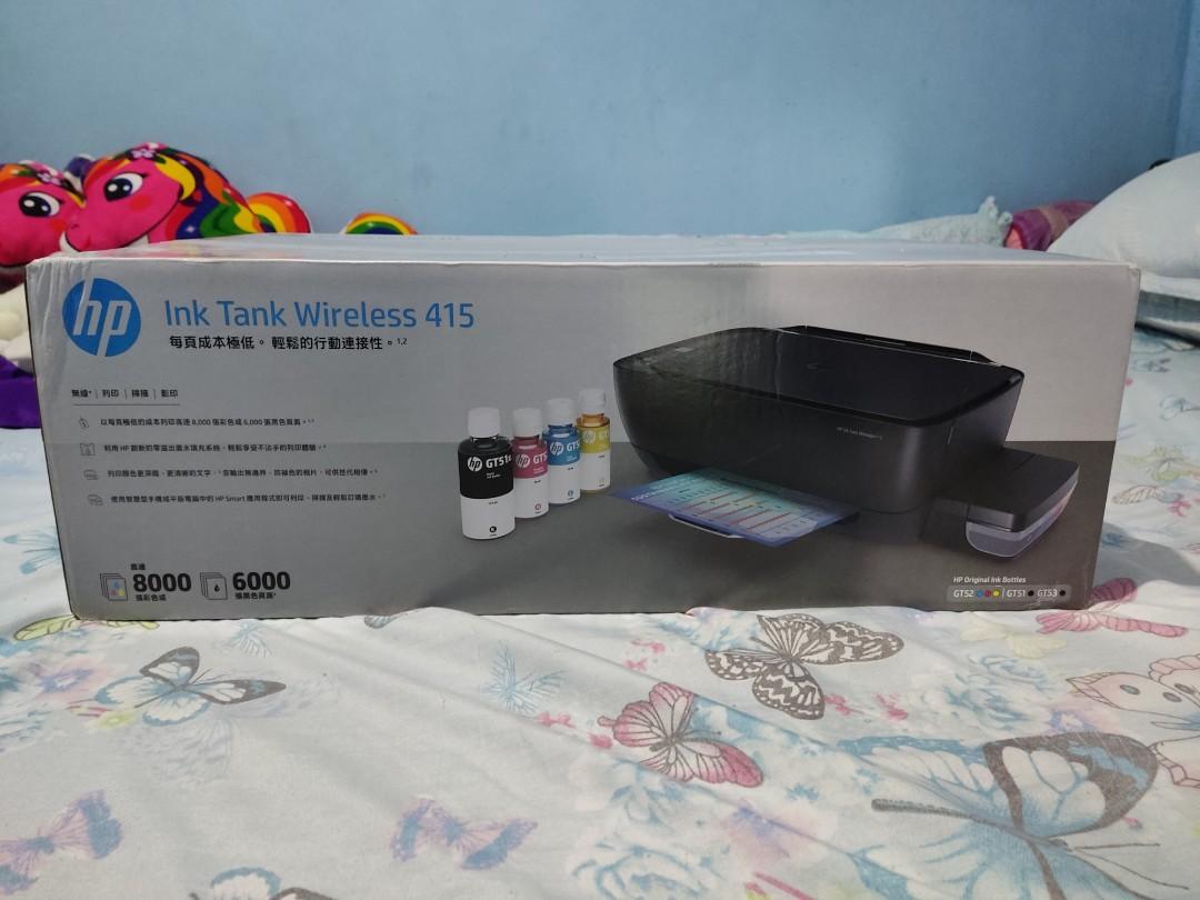 HP Ink Tank Wireless 415, Computers & Tech, Printers, Scanners ...