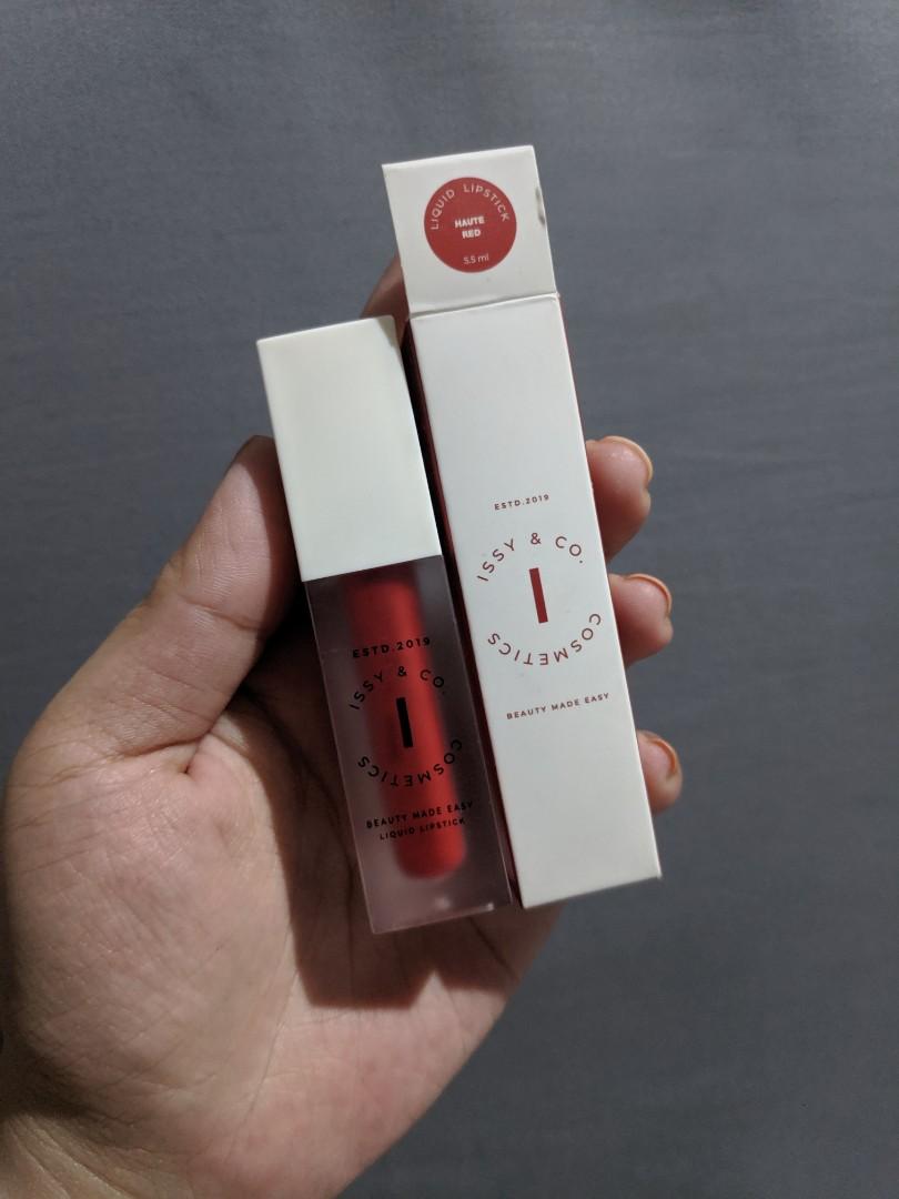 Issy and Co Liquid Lipstick in Haute Red, Beauty & Personal Care, Face ...