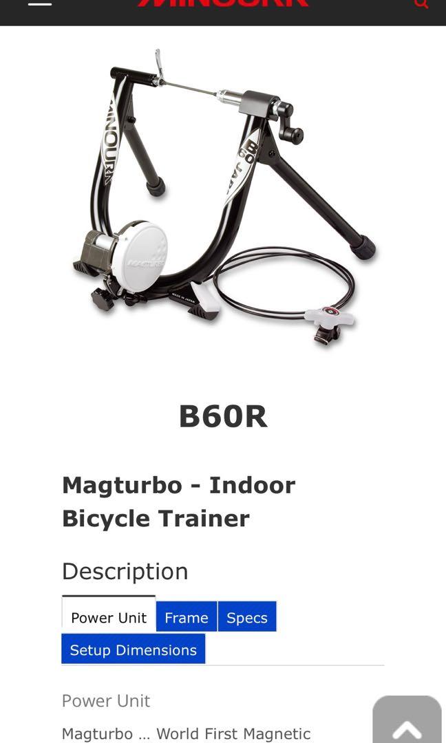 Japan Minoura B60R Bicycle Trainer with Remote 單車健身/訓練台, 運動產品, 單車及配件 ...