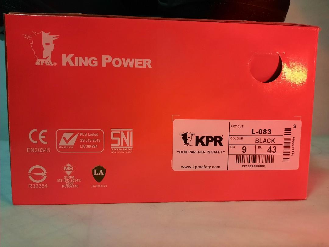 King Power (KPR) safety bootsl (L-083), Men's Fashion, Footwear, Boots ...