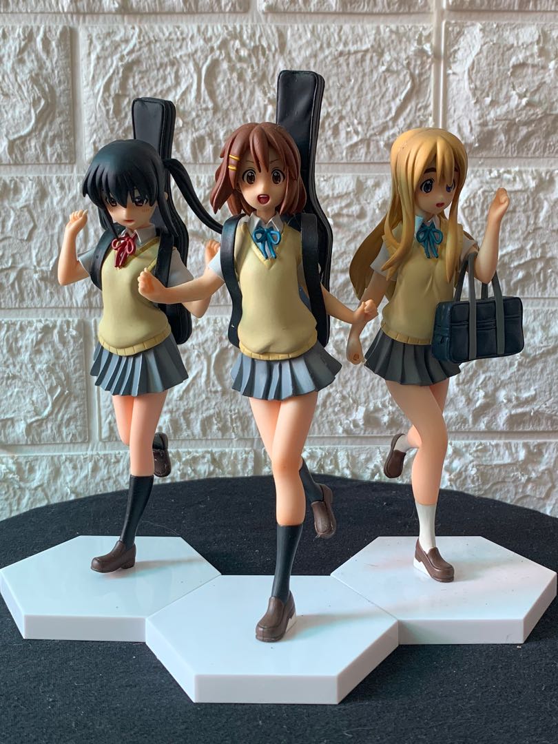 K-ON! figures Yui, Azusa & Komugi, Hobbies & Toys, Toys & Games on ...