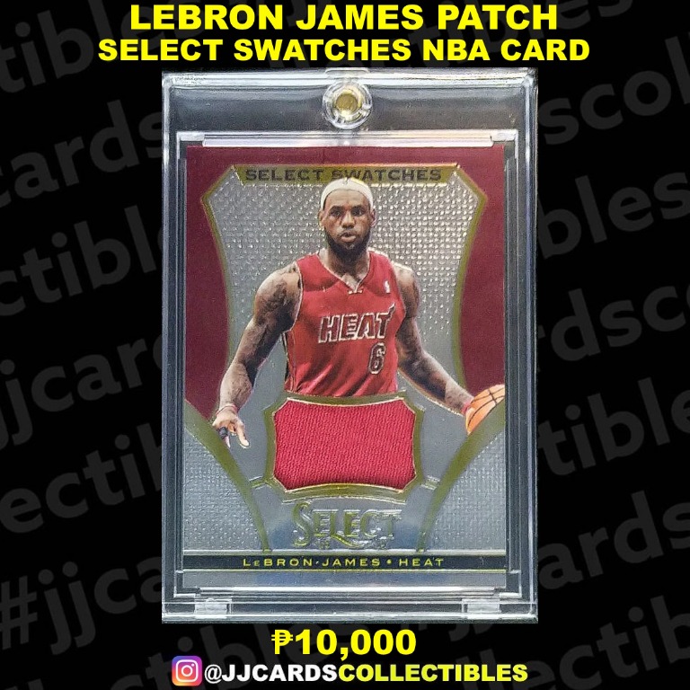 Lebron James Patch Select Swatches NBA Card w/ Magnetic Case, Hobbies ...