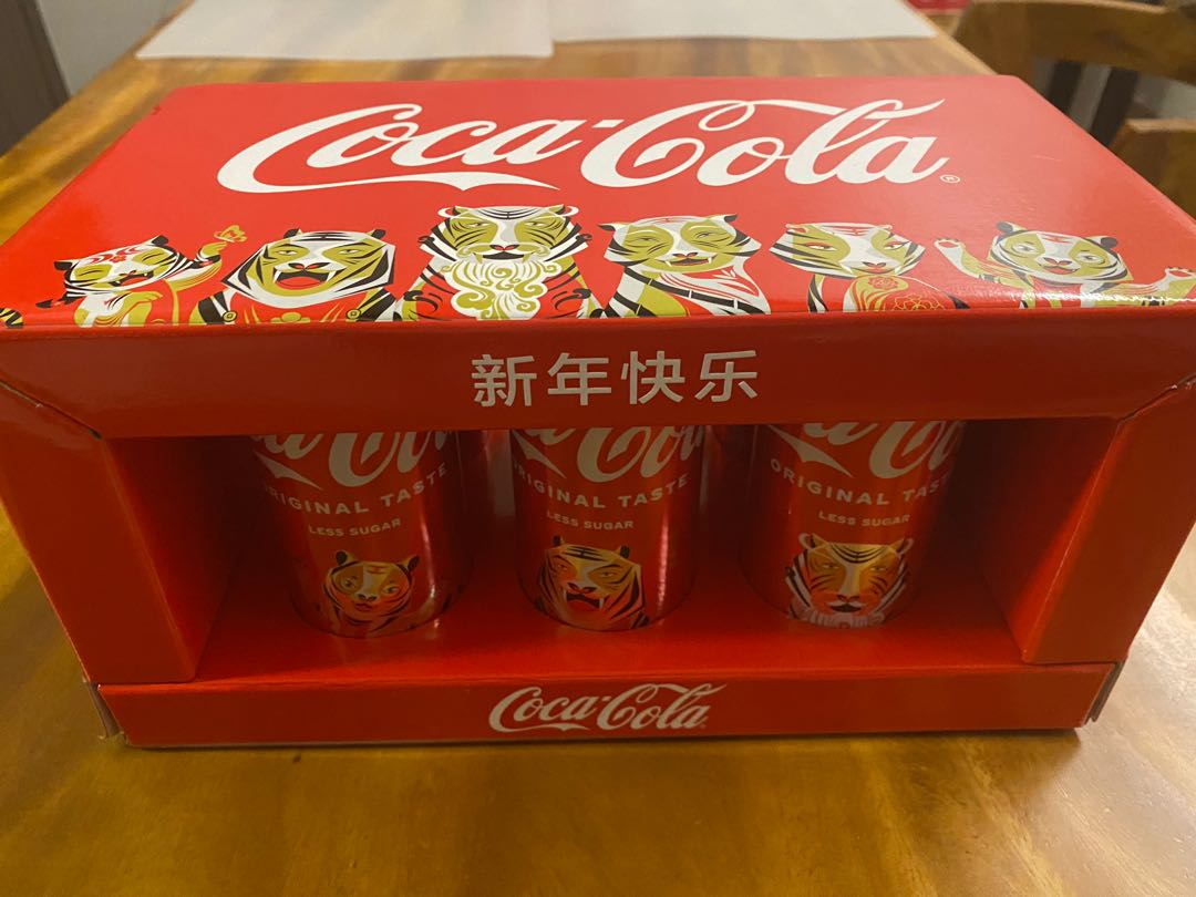 Limited Edition Coca Cola Tiger cans, Food & Drinks, Beverages on Carousell