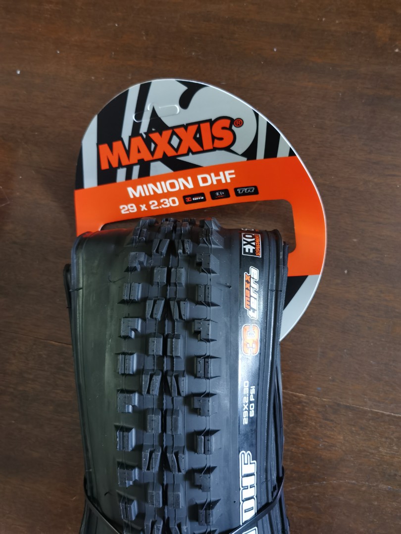 Maxxis Minion DHF 3C EXO TR 29" 2.3" Fold (1 tyre), Sports Equipment, Bicycles & Parts, Parts ...