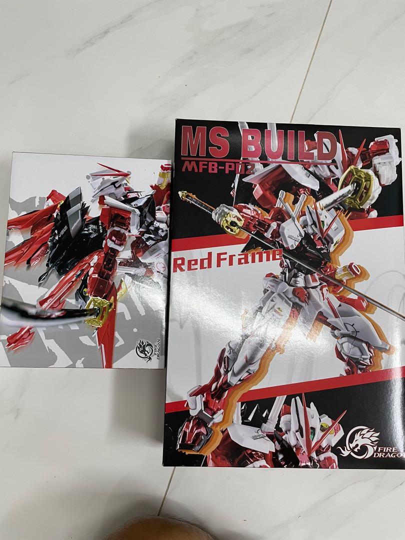 Metal build ms build gundam astray red frame + flight unit option set ...
