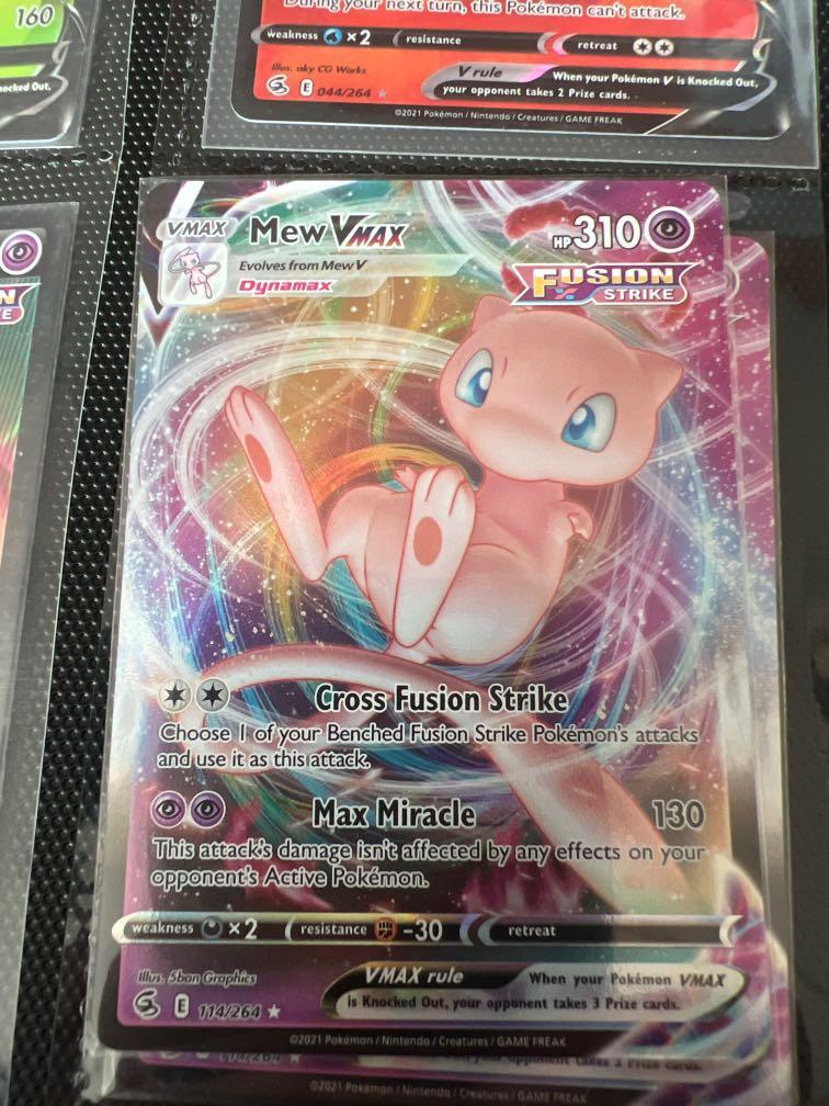 Mew VMax Fusion Strike, Hobbies & Toys, Memorabilia & Collectibles ...