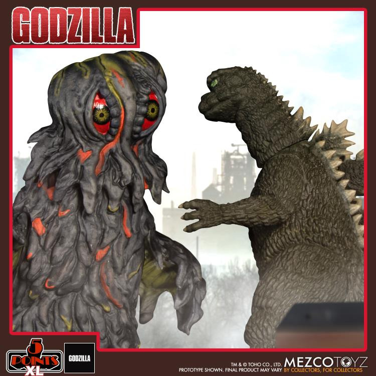 Mezco Toys Godzilla vs Hedorah 5 Points XL - Godzilla & Hedorah (Final ...
