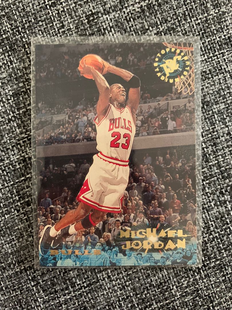 Michael Jordan 1995 Topps Stadium Club Card, Hobbies & Toys, Toys ...
