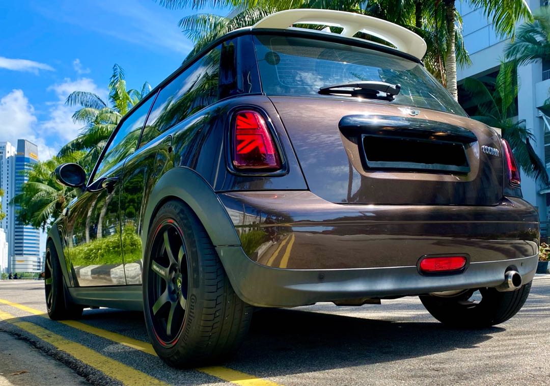 Mini Cooper R56 union flag tail light red and fender sequential signal ...