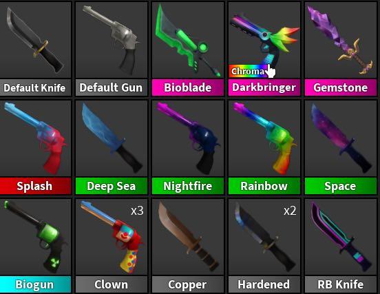 Mm2 godlies inventory, Video Gaming, Gaming Accessories, In-Game ...