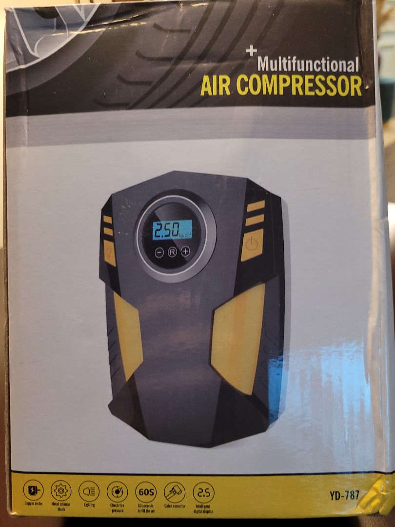 Multifunctional air compressor, Car Accessories, Tyres & Rims on Carousell