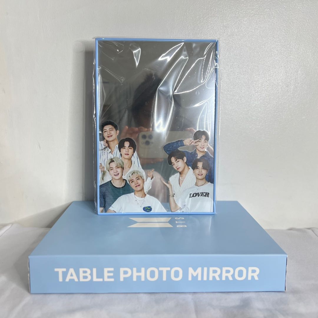 On Hand BTS Merch Box 4 Table Photo Mirror Set, Hobbies & Toys ...
