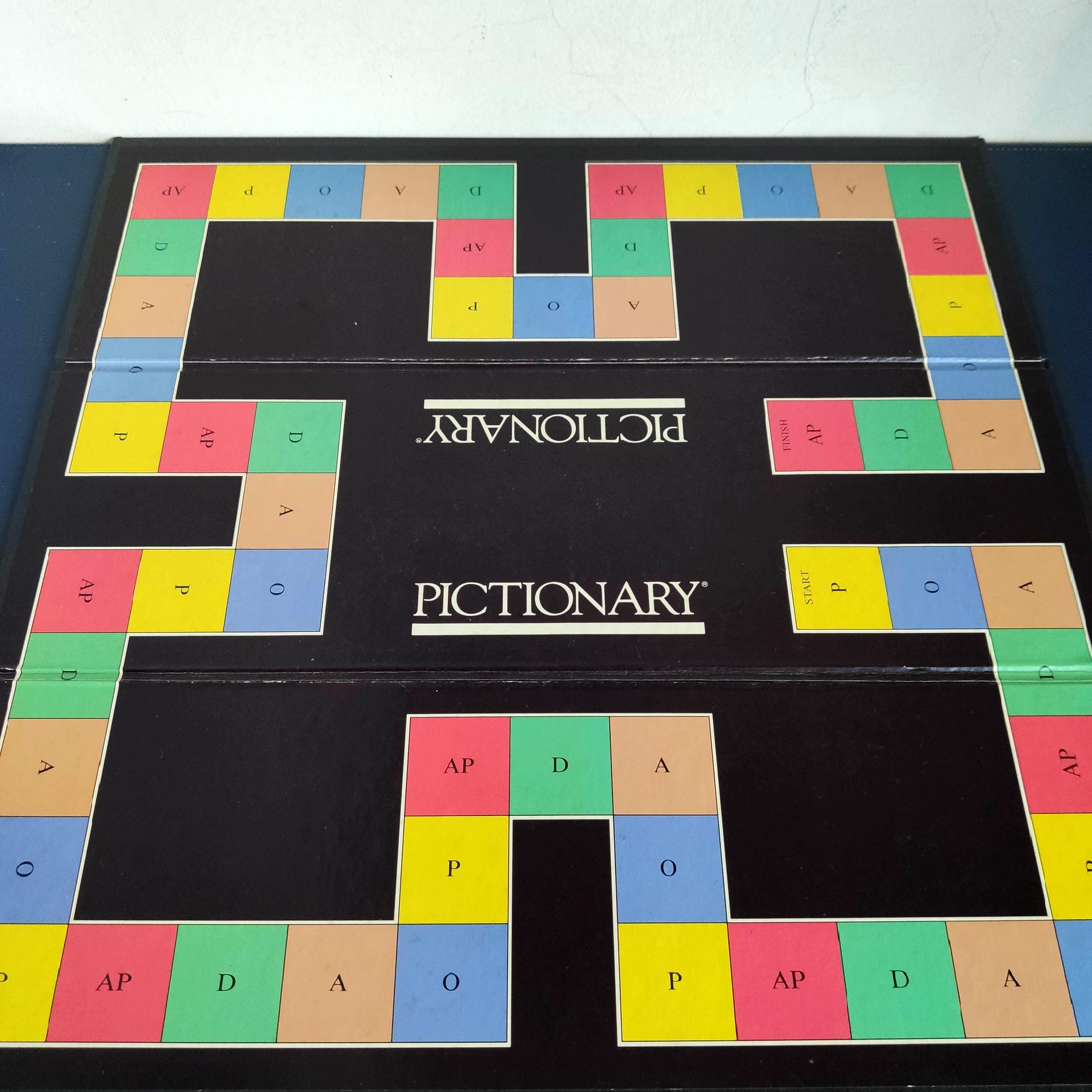 Pictionary second edition 2nd drawing board game vintage 80s 90s old ...