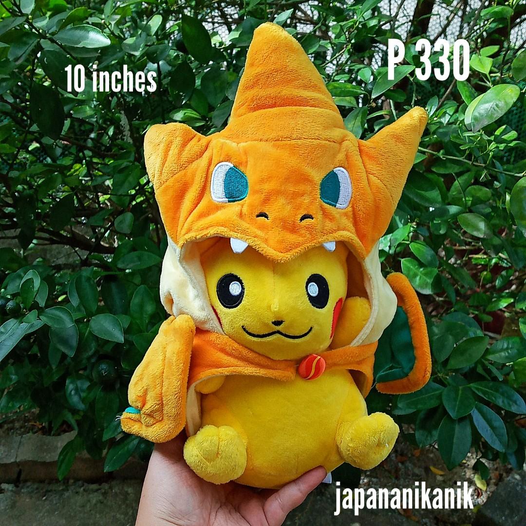 POKEMON Pikachu on Charizard Hat Stuffed Toy (Pokemon Center), Hobbies ...