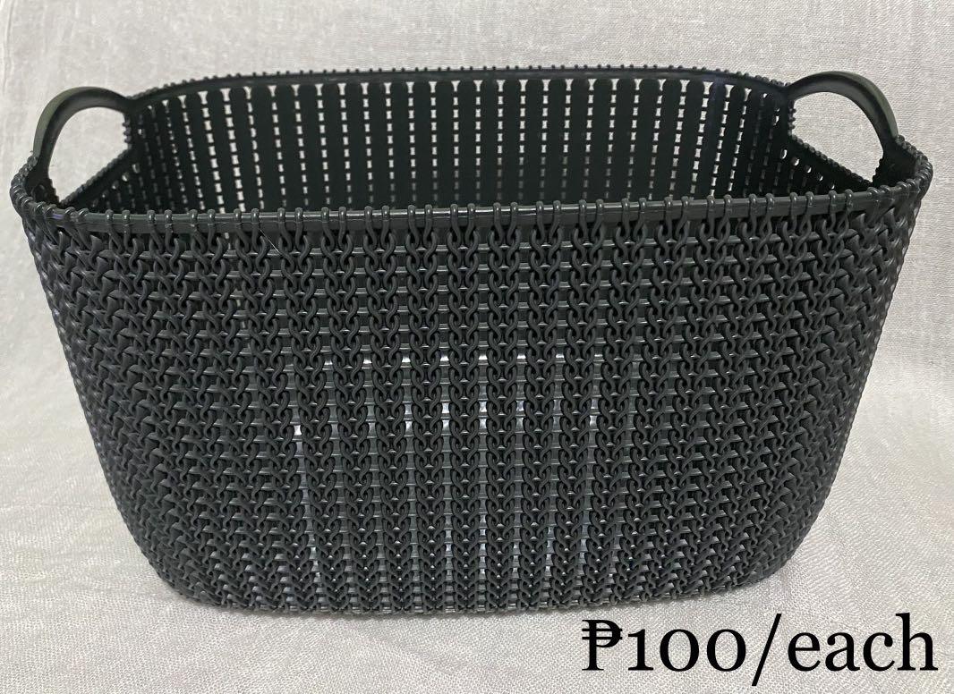 RATTAN PLASTIC STORAGE, Furniture & Home Living, Home Improvement ...