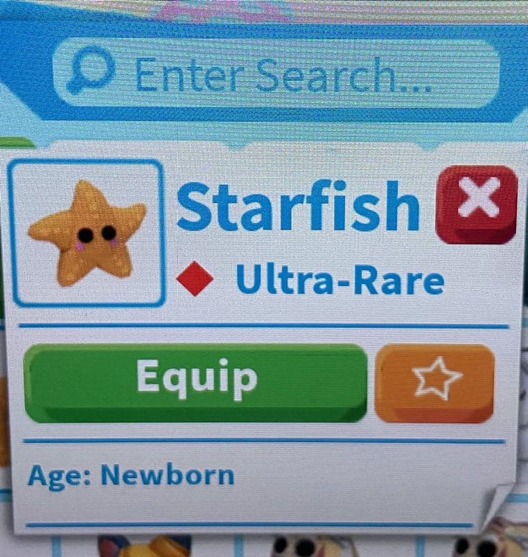 Roblox adopt me normal starfish, 徵收 - Carousell