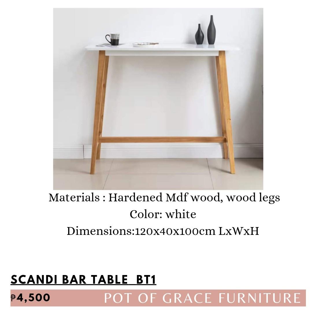 scandi bar table, Furniture & Home Living, Furniture, Other Home ...