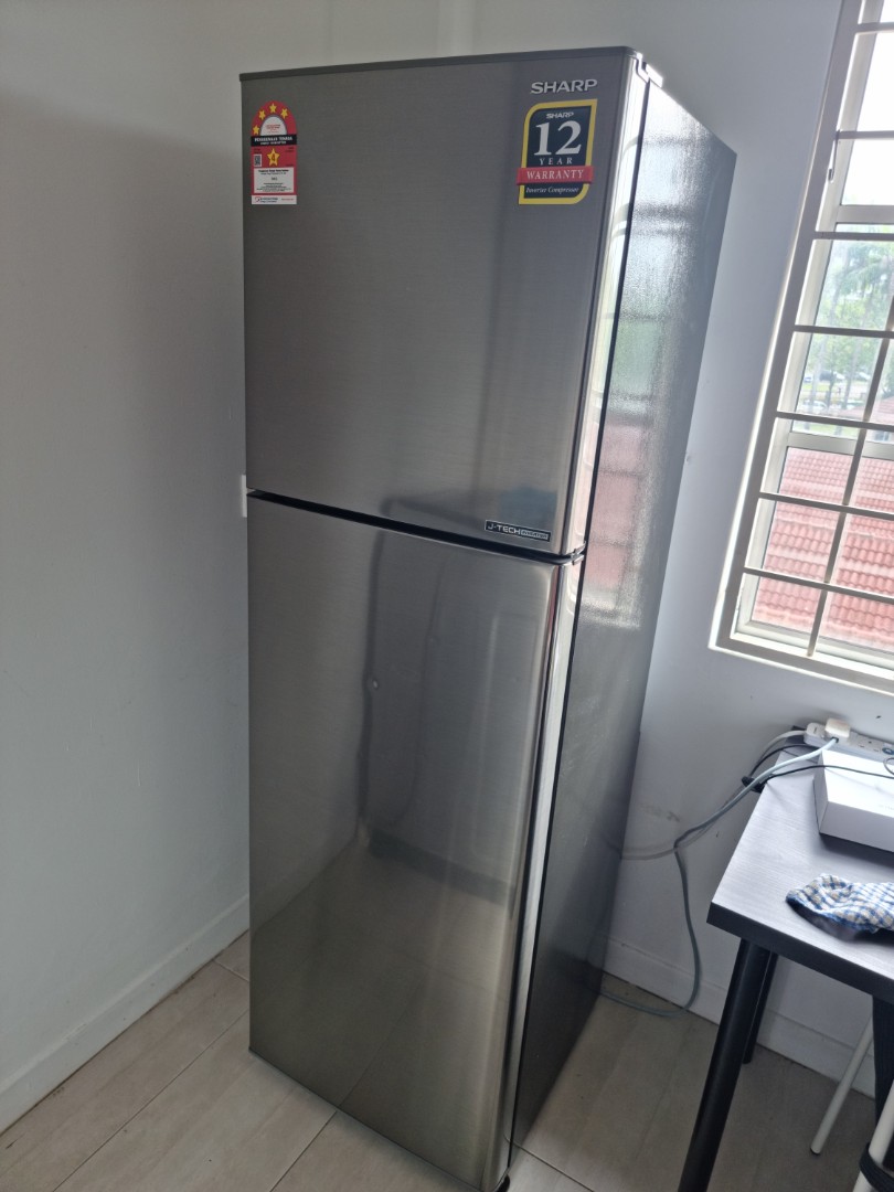 SHARP JTECH INVERTER FRIDGE (320L), TV & Home Appliances, Kitchen ...