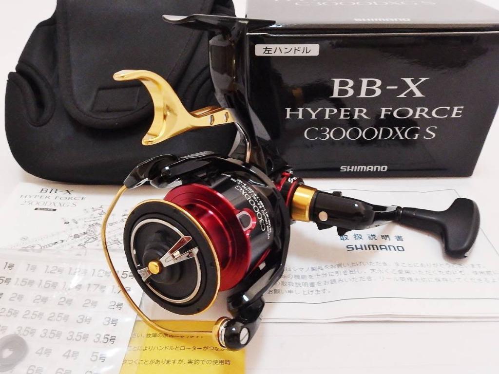 Shimano 17 BB-X Hyper Force C3000DXG S 左捲線器, 運動產品 Shimano 17 BB-X Hyper Force C3000DXG S 左捲線器, 運動產品